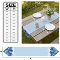 Abstract Pine Trees Table Runner Linen Burlap Table Runner 108 Inches ...