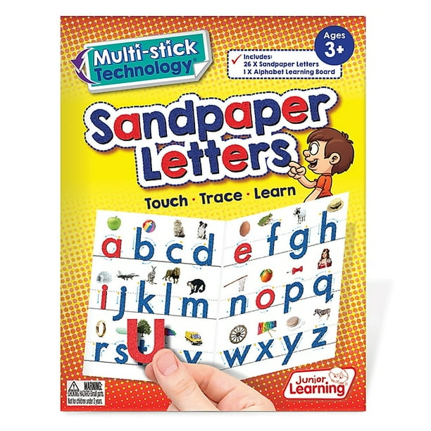 Junior Learning - Multi-Stick Sandpaper Letters - Educational Leraning ...