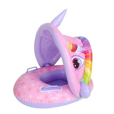 10Leccion Toddler Pool Float for Girls with Squirt Gun, Pink Inflatable ...