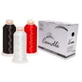 Candle Thread 3-Piece 5000M 40WT White, Black, Red 100% Polyester ...