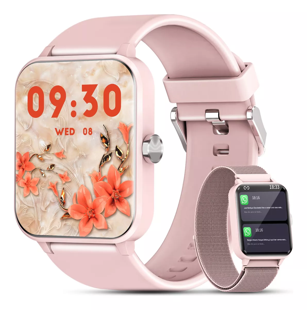 Smartwatch 1.85 Reloj Inteligente Bluetooth Impermeable Dama | Bodega ...