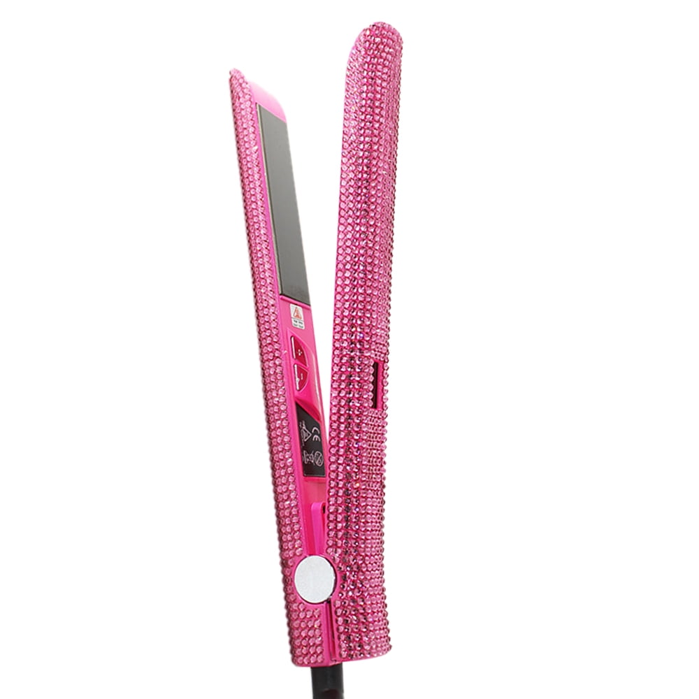 Professional Straightener and Curler, Titanium flat iron Diamond ...