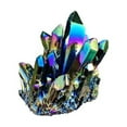 weeee Natural Rainbow Titanium Coated Quartz Crystal Cluster Rare ...