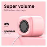 USB Wired Computer Speakers Pink Laptop Speaker Subwoofer Deep Bass ...