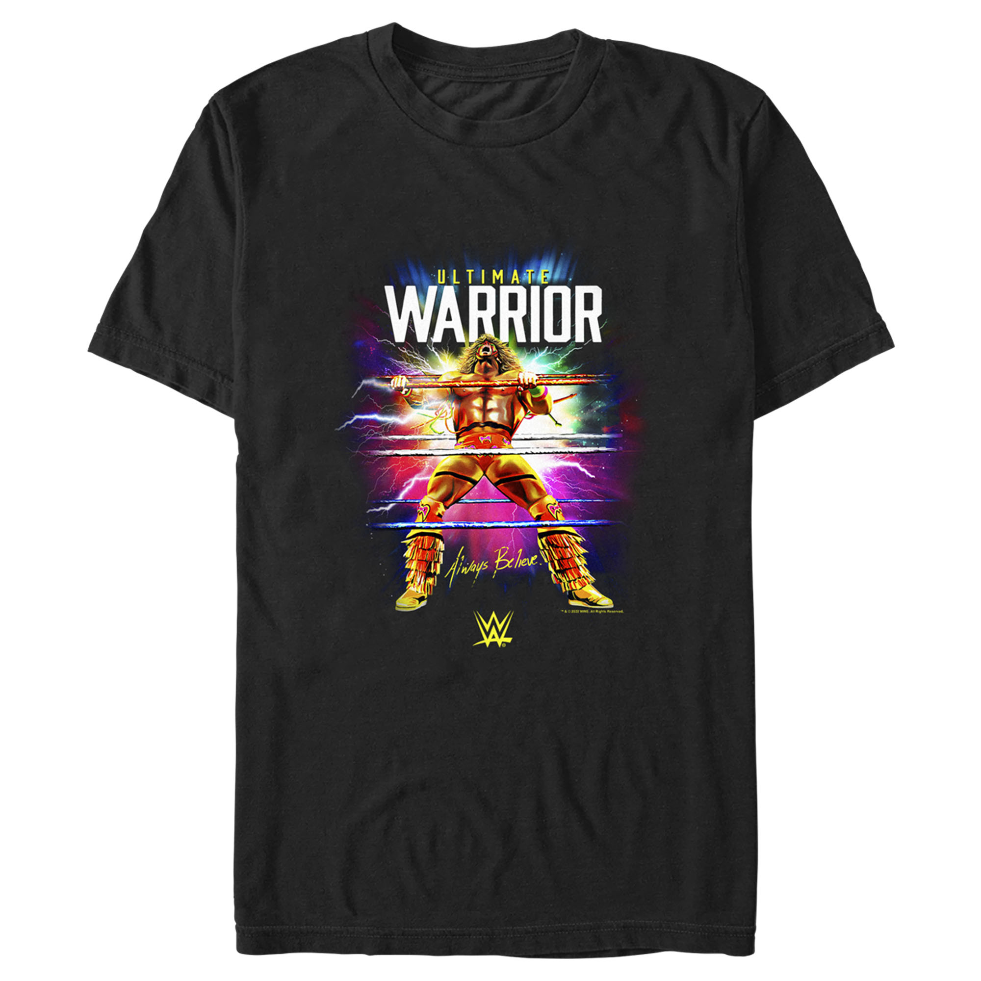 Men's WWE Ultimate Warrior Always Believe Electric Ropes Graphic Tee ...