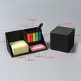 Bopika Sticky Note Holder with Multi-Color Self-Stick Notes Set for ...