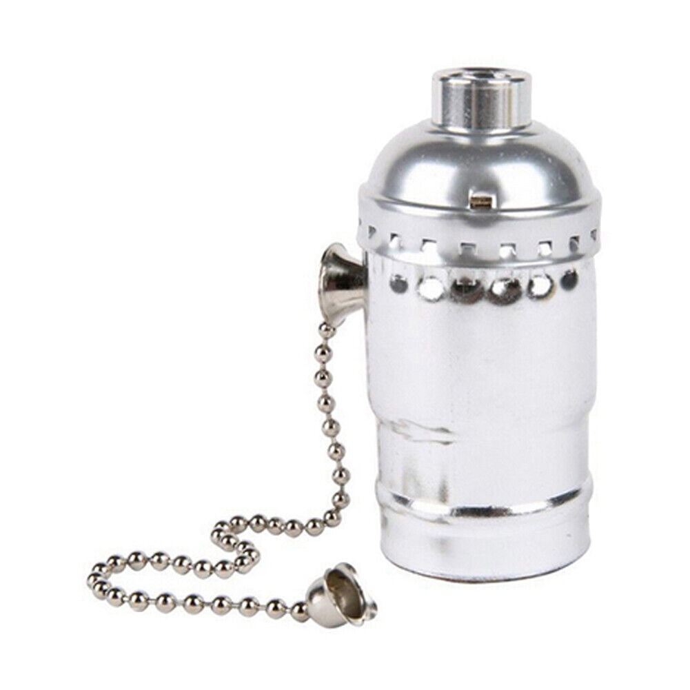 Pull Chain Light Bulb Lamp Socket Replacement Switch E27 E26 3 Way 250W ...