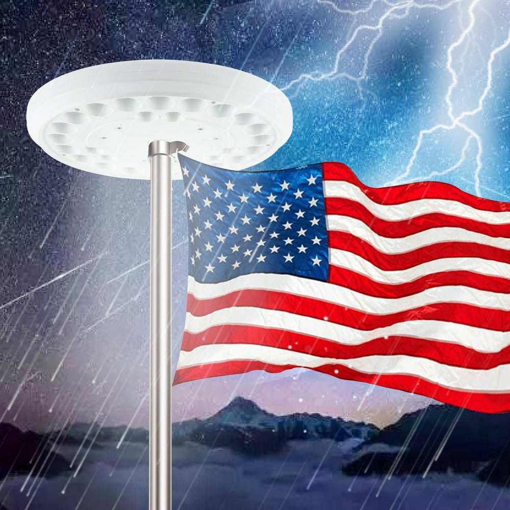 Waterproof Solar Flag Pole light 26 LED Flagpole Downlight Lighting ... Waterproof Solar Flag Pole light 26 LED Flagpole Downlight Lighting ...