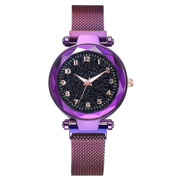 Luminous Stars Sky Design Women Watch Girls luminous watch Luminous ...