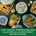 LocknLock Performance Glass Vented Food Storage Container, 47-Ounce ...