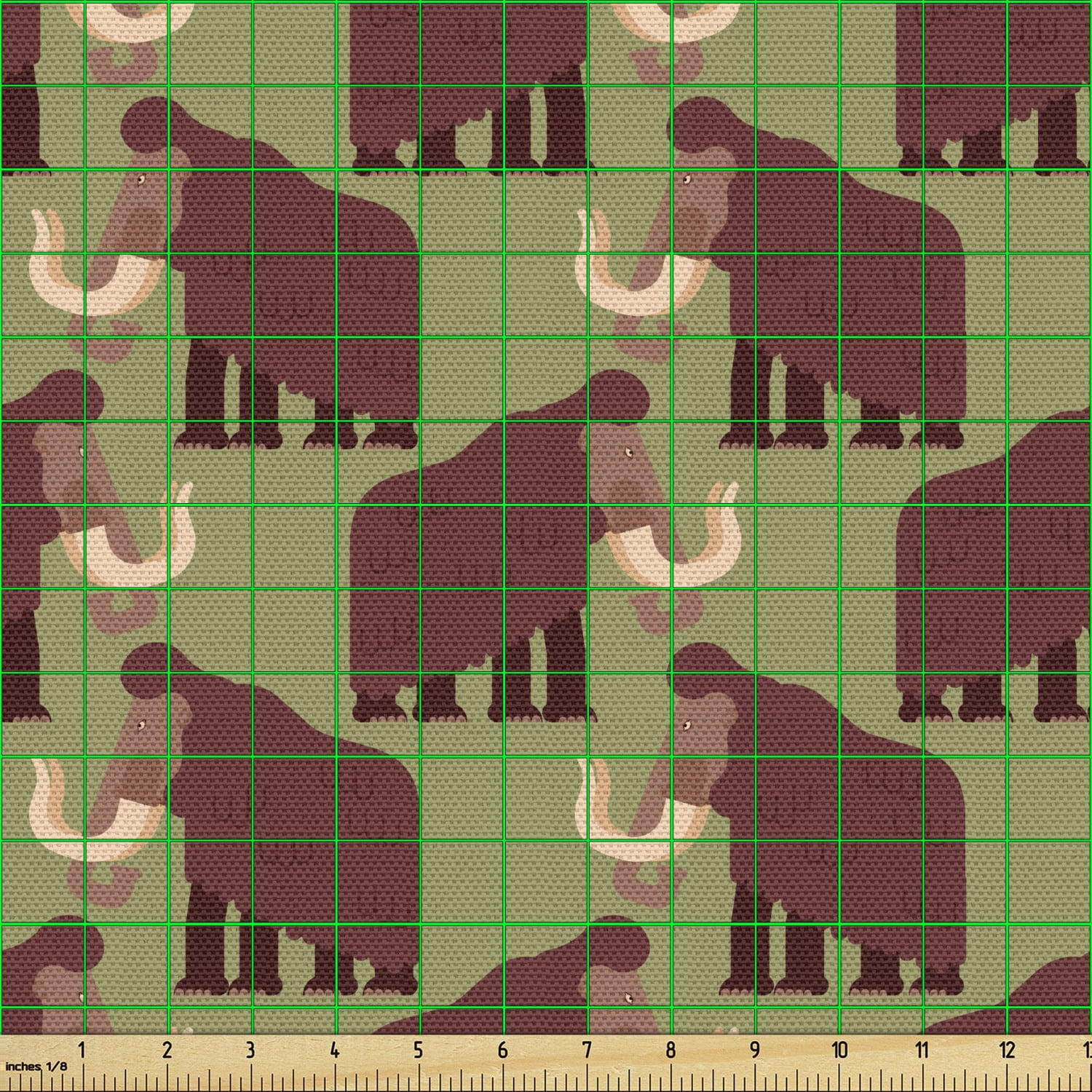 Elephant Print Upholstery Fabric