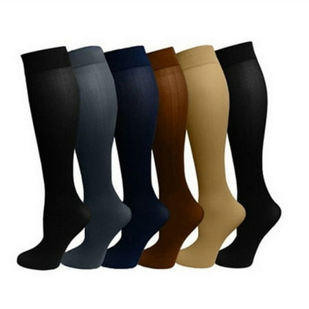 Compression Leg Sleeve Socks Stockings Graduated Support Men's Women's ...