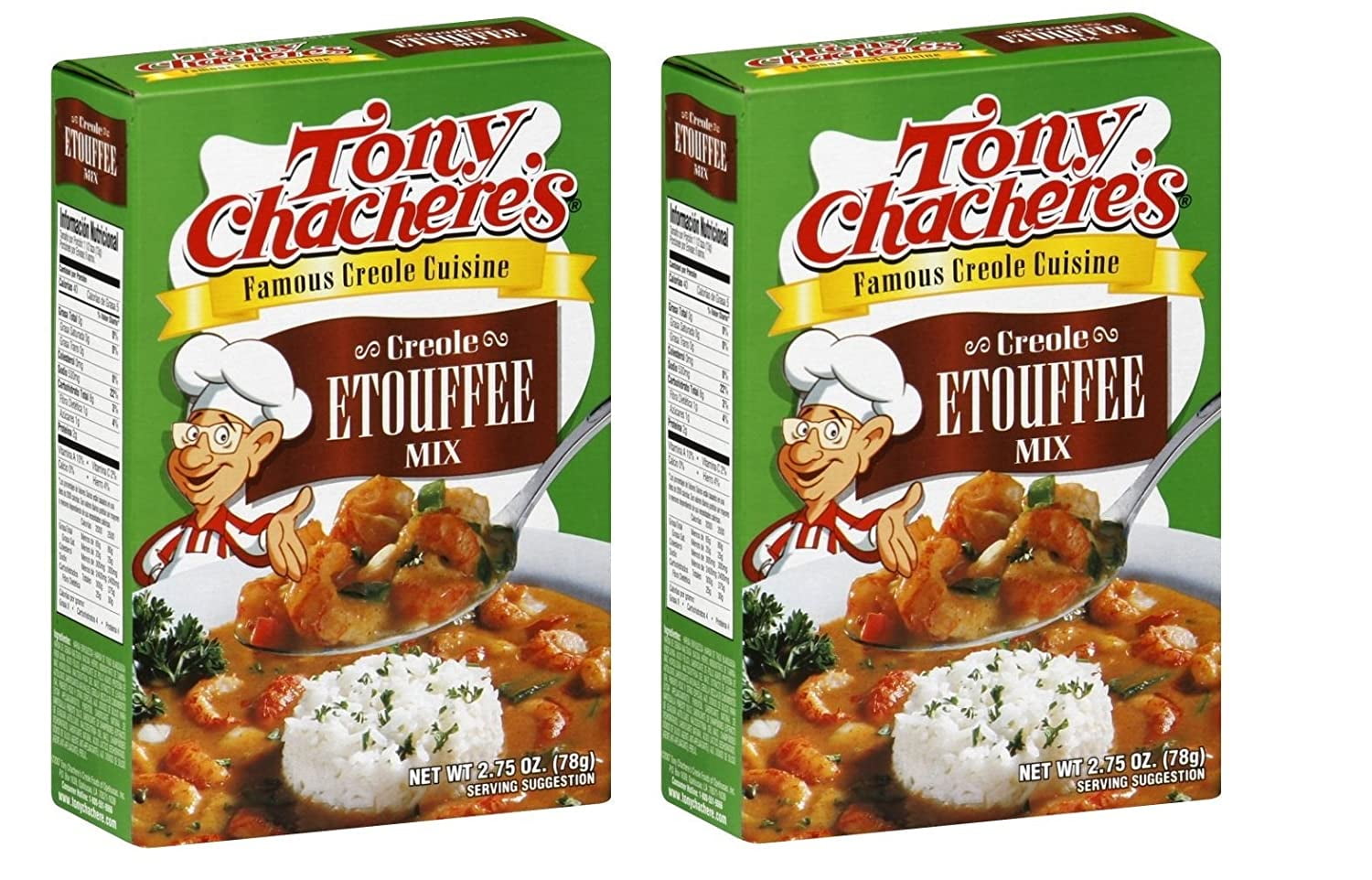 Tony Chacheres Creole Etouffee Base Mix, 2.75 Ounces - Pack of 2 ...