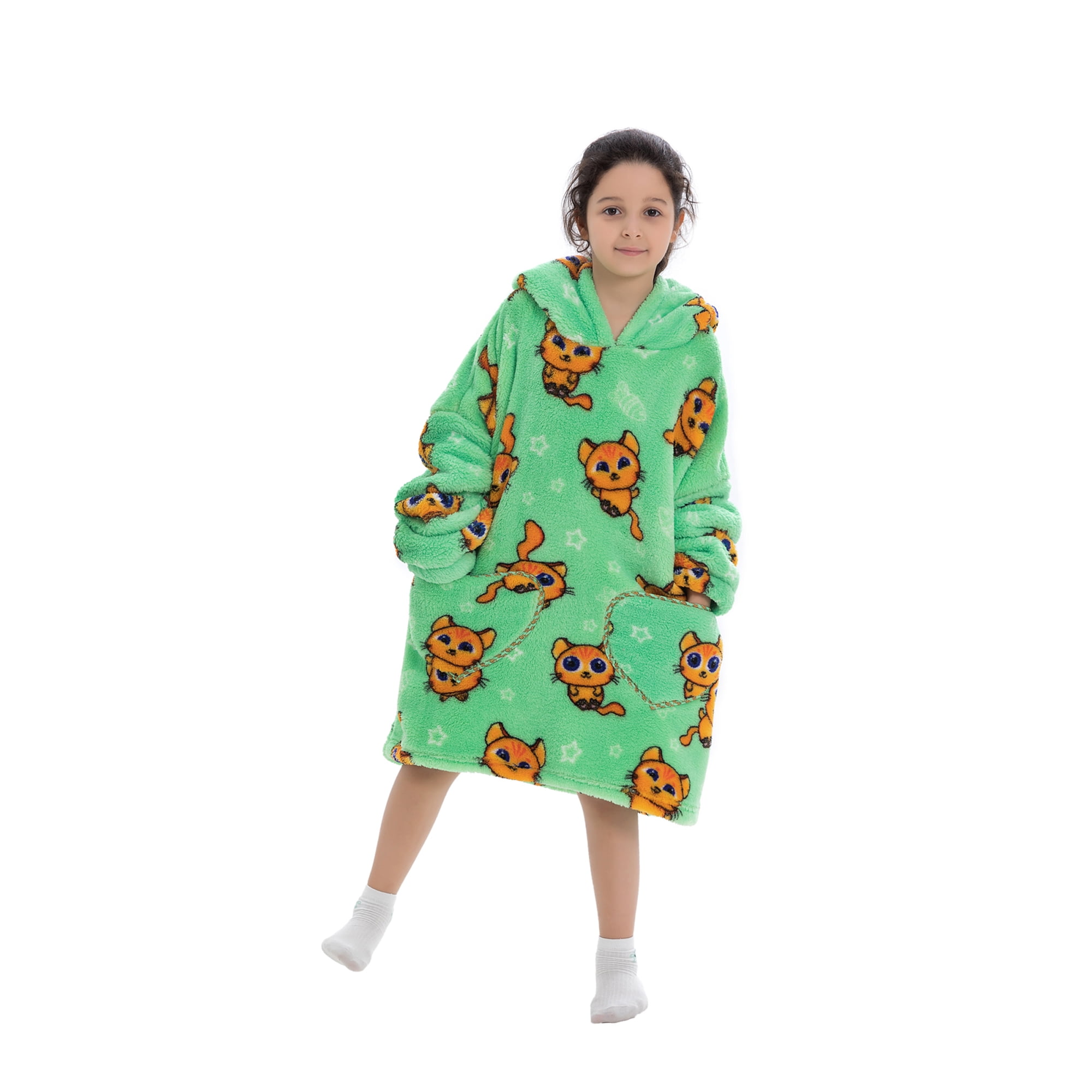 Click here for Caitzr Oversized Wearable Blanket Hoodie For Adult... prices