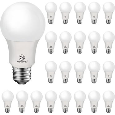QYUN-A19 E26 led Bulb 60 watt Equivalent, Medium Screw Base Bulbs, 8.5W 5000K(Daylight), 800 ...