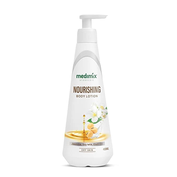 Medimix Ayurvedic Nourishing Body Lotion for Dry Skin with Jasmine, Soy ...