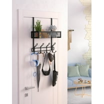 Dseap Sturdy Coat Rack with 6 Dual Hooks,Heavy Duty Wall Mounted Metal ...