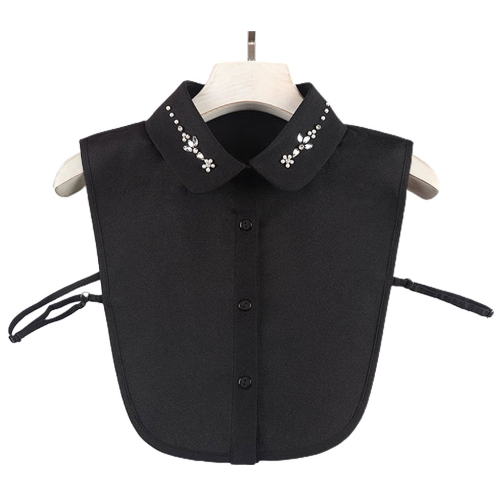 HGYCPP Women Rhinestone Pearl Beading Floral Decorative Fake Lapel ...