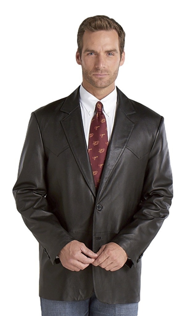 Circle S Jacket Mens Houston Lamb Nappa Horn Button Long Sleeve CC4660 ...