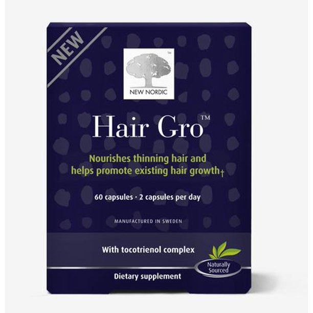 Hair Gro, 60 Tablets, New Nordic - Walmart.com