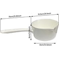 Enamel Milk Pan 1.2L Mini Butter Warmer Enamelware Saucepan Pan with ...