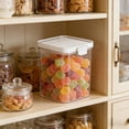Airtight Food Storage Containers Set, Stackable Kitchen Storage Jars ...