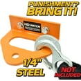 HD Switch Tow Hitch, 1/4" Steel, Chain Slot, Heavy Duty, Bolt-On Design ...