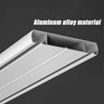 Double Track Curtain Rail Ceiling Mounted, Silent Heavy Duty Aluminum ...
