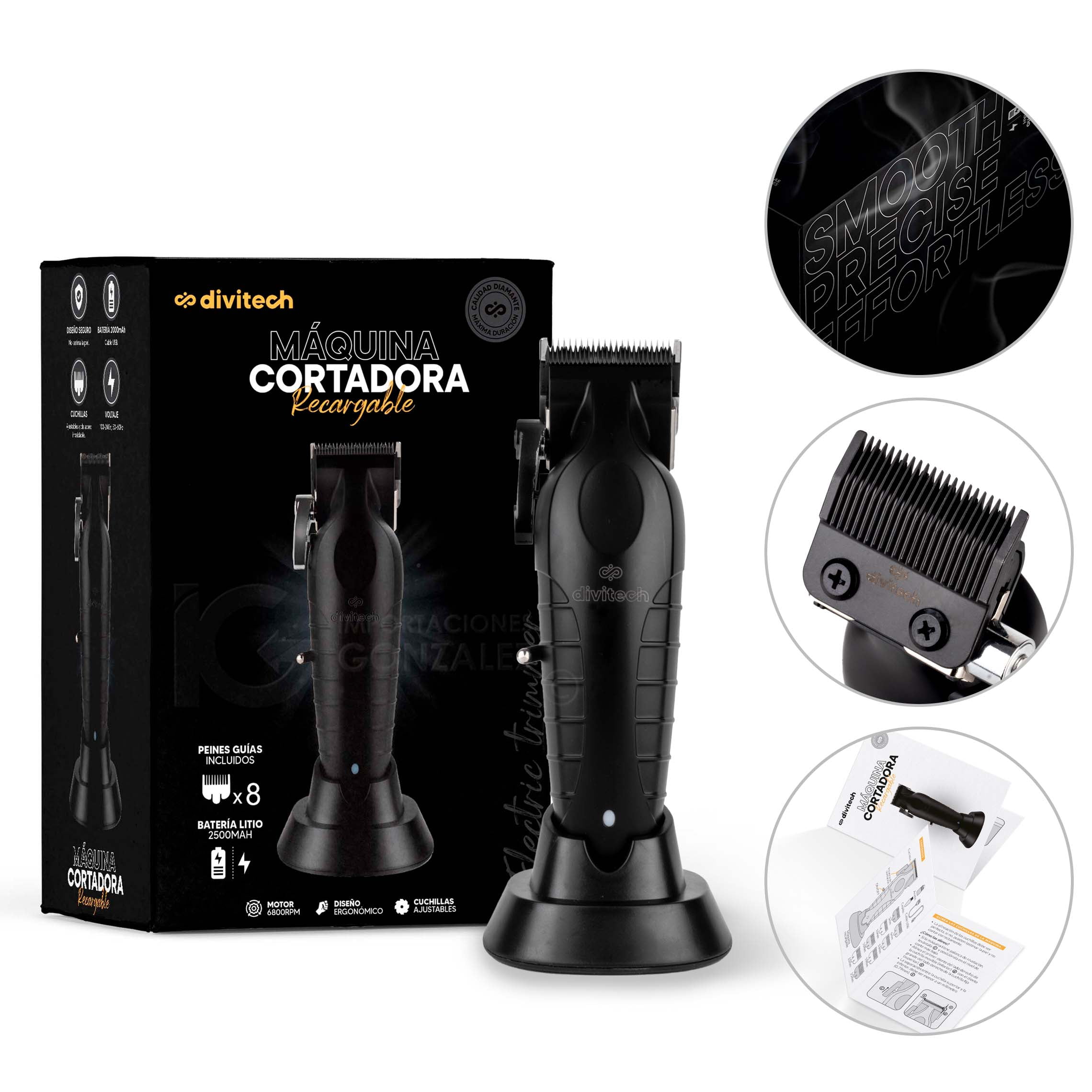 Máquina Para Cortar Pelo Profesional Divitech® Inalámbrica | Bodega Aurrera en línea