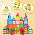 FunMagic Magnetic Tiles, 32-Piece Magnet Building Set for Kids, STEM 3D Stacking Toys, Safe ABS ...