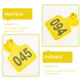 Arborister 100 Sets Farm Animals Cow Pig Number Ear Tag Signs Farm ...