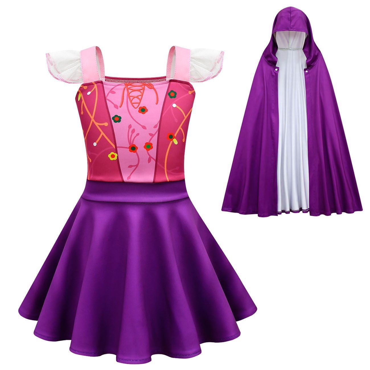 Girls Sanderson Sister Sleeveless Princess Dress Halloween Fancy Witch ...
