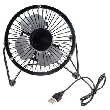 Chillout 6.5" USB Desk Fan with USB Adaptor, Black - Walmart.com