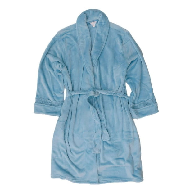 Womens Plush Baby Blue Bathrobe House Coat Bath Robe XX-Large - Walmart.com