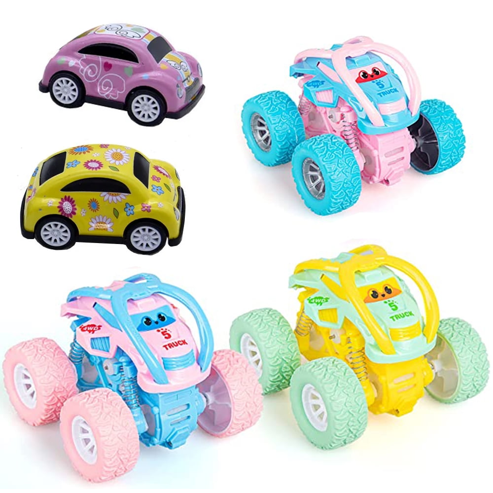 AMERTEER Toy Cars for 1 2 3 Year Old Boy, 5 Pack Friction Powered Cars ...