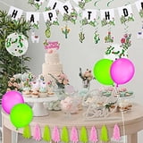20 Pieces Cactus Themed Birthday Party Decorations Include Happy ...