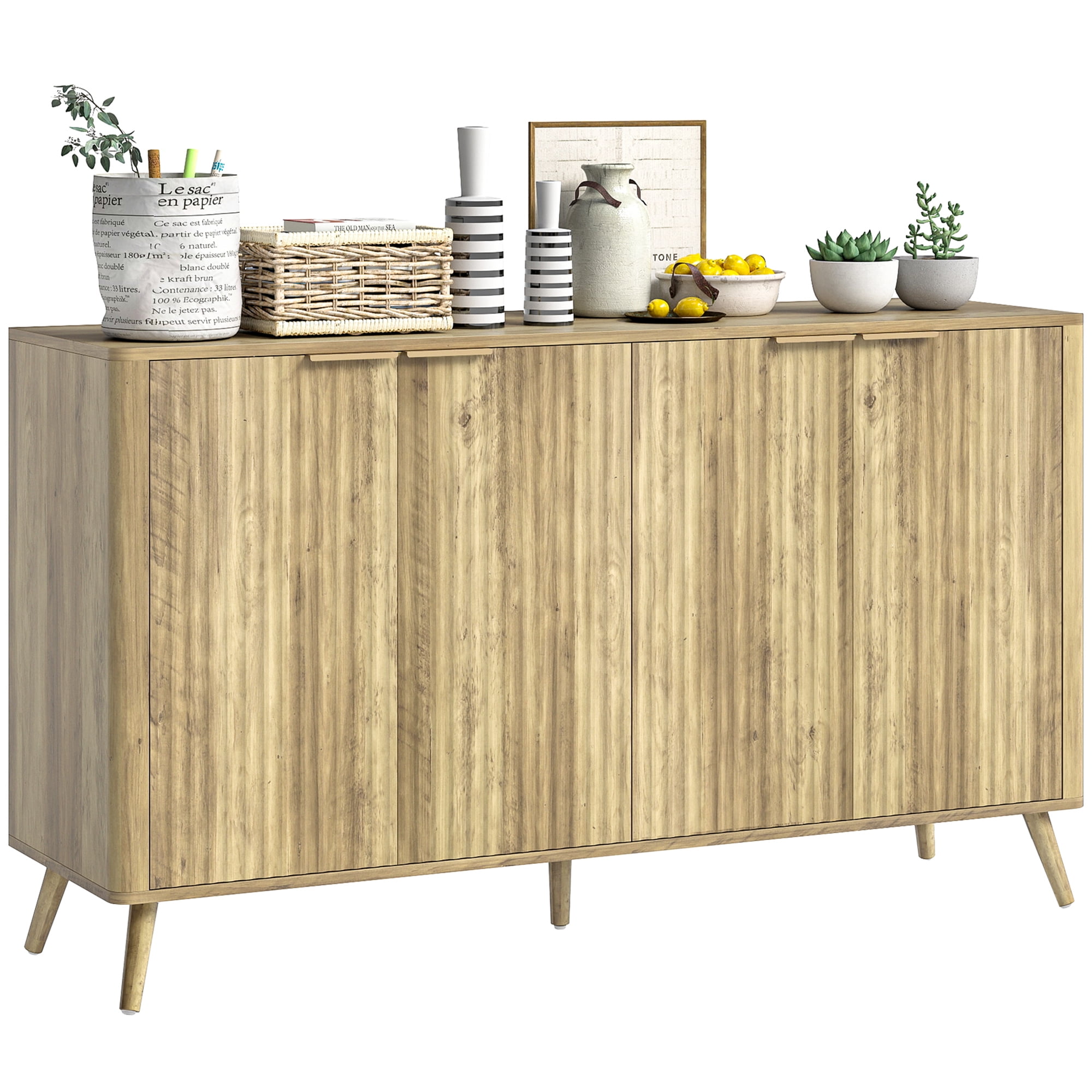 Click here for Homcom 55 Modern Sideboard Buffet Cabinet With Sto... prices