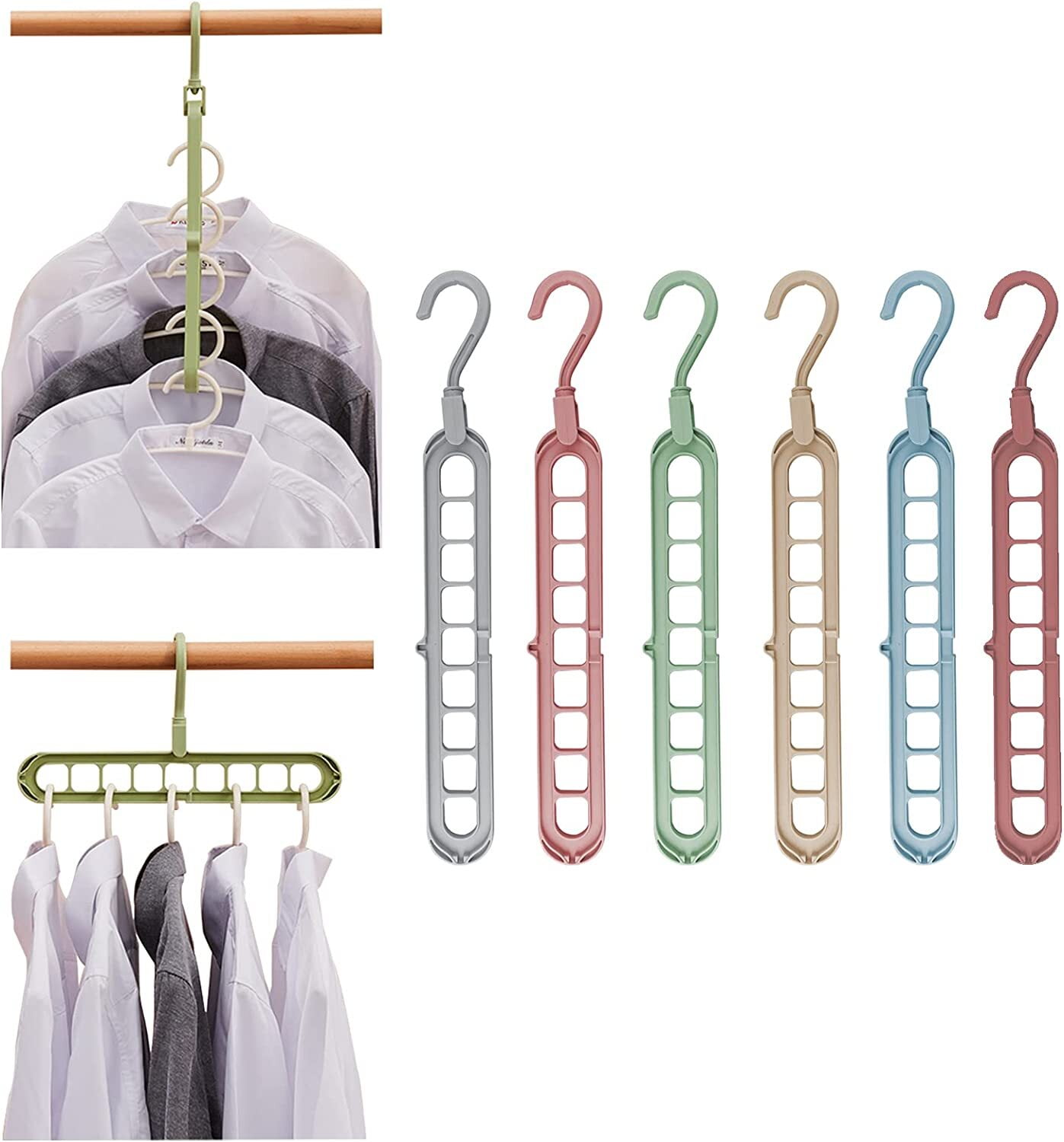 Pack of 4 Magic Hangers Wardrobe Closet Organizers Storage,Closet ...
