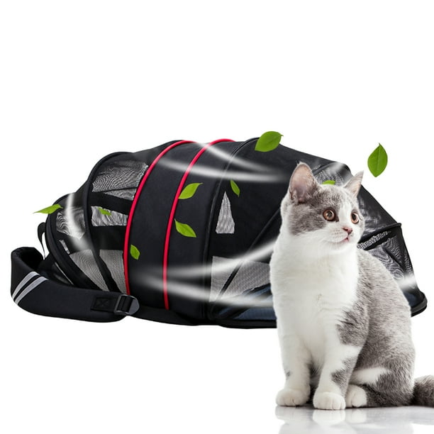 Amdohai Expandable Cat Backpack Carrier with Breathable Mesh Pet Travel ...
