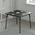 Free Shipping! HBCY Creations Heavy Duty Black Vinyl Folding Card Table ...