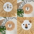 Lion Tiger Wall Hanging,Raffia Hand-woven Cartoon Wall Decor for ...