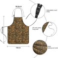 Camo and Branch Brown Pattern Teens Aprons, Adjustable Neck Strap ...