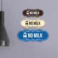 Signs ByLITA Designer No Milk Sign (Blue) - Small - Walmart.com