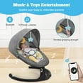 Baby Swing for Infants, Electric Bluetooth Baby Rocker, 5 Sway Speeds ...