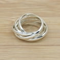 SS DESIGNS- 925 Interlocked Ring, Five Band Ring, Rolling Ring ...