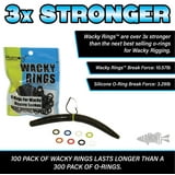 Wacky Rings 100pk O-Rings for Wacky Rigging Senkos/Worms/Soft ...