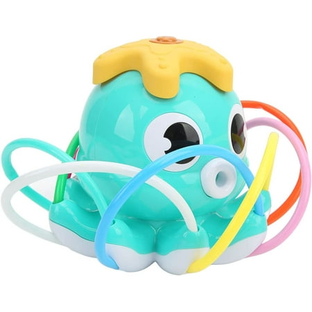 Octopus Shape Sprinkler Toy, Rotatable Water Spray Toy Attaches to ...