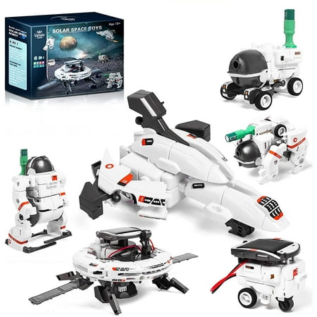 FanShowSolar Powered Kit Toy, 6 in 1 Space Toys for Kids, Space ...