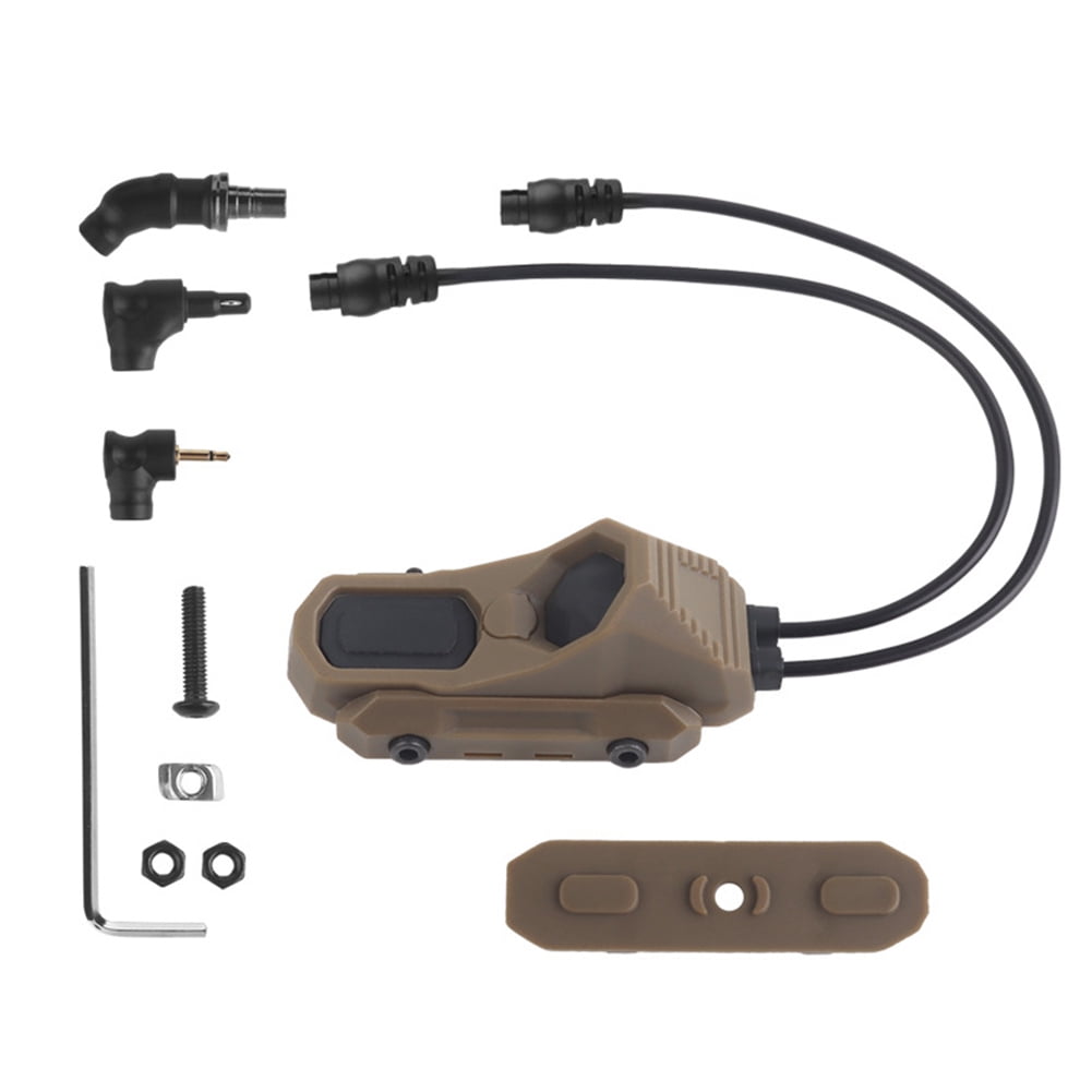 Botón doble cable remoto Interruptor Nylon para riel M-Lok Picatinny ...