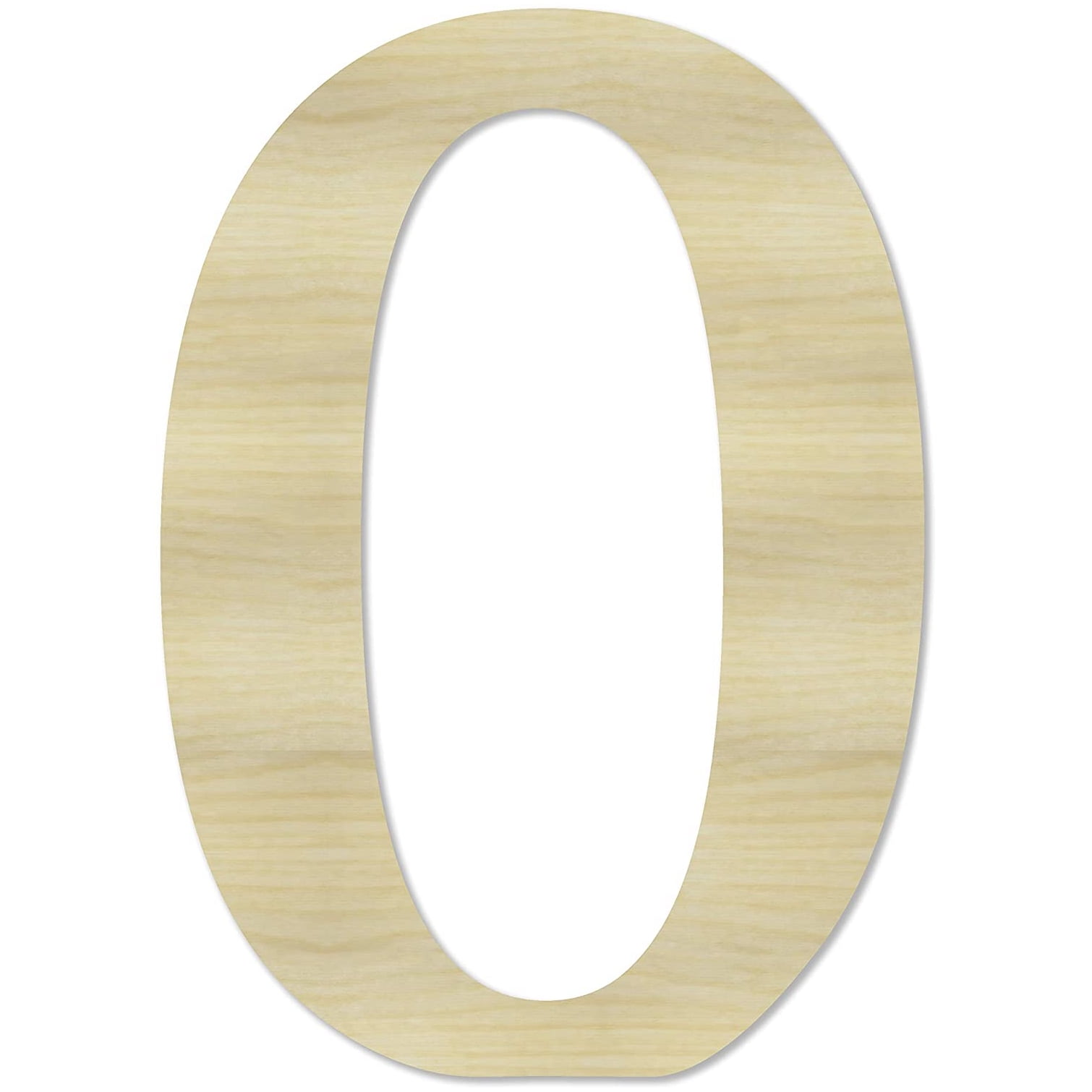 Wooden Letters & Numbers - Wooden Number 0 (2 Pack) - 2" Tall x 1/4 ...